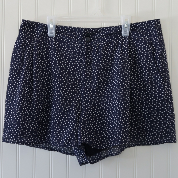 LC Lauren Conrad | Shorts | Polka Dot Shorts Blue And White Cottage ...